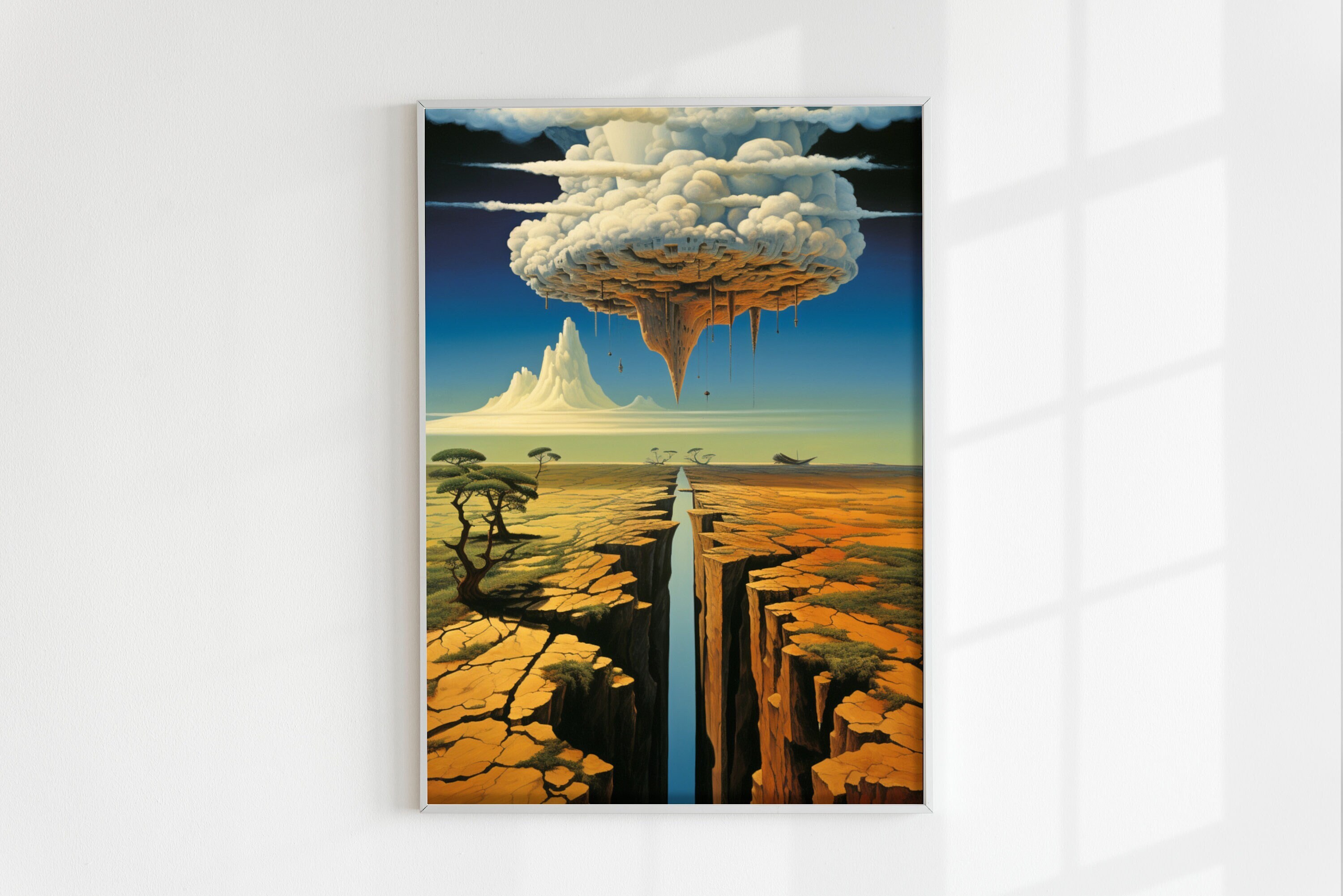 Surrealism Landscape Poster, Psychedelic Poster, Surrealism Poster ...