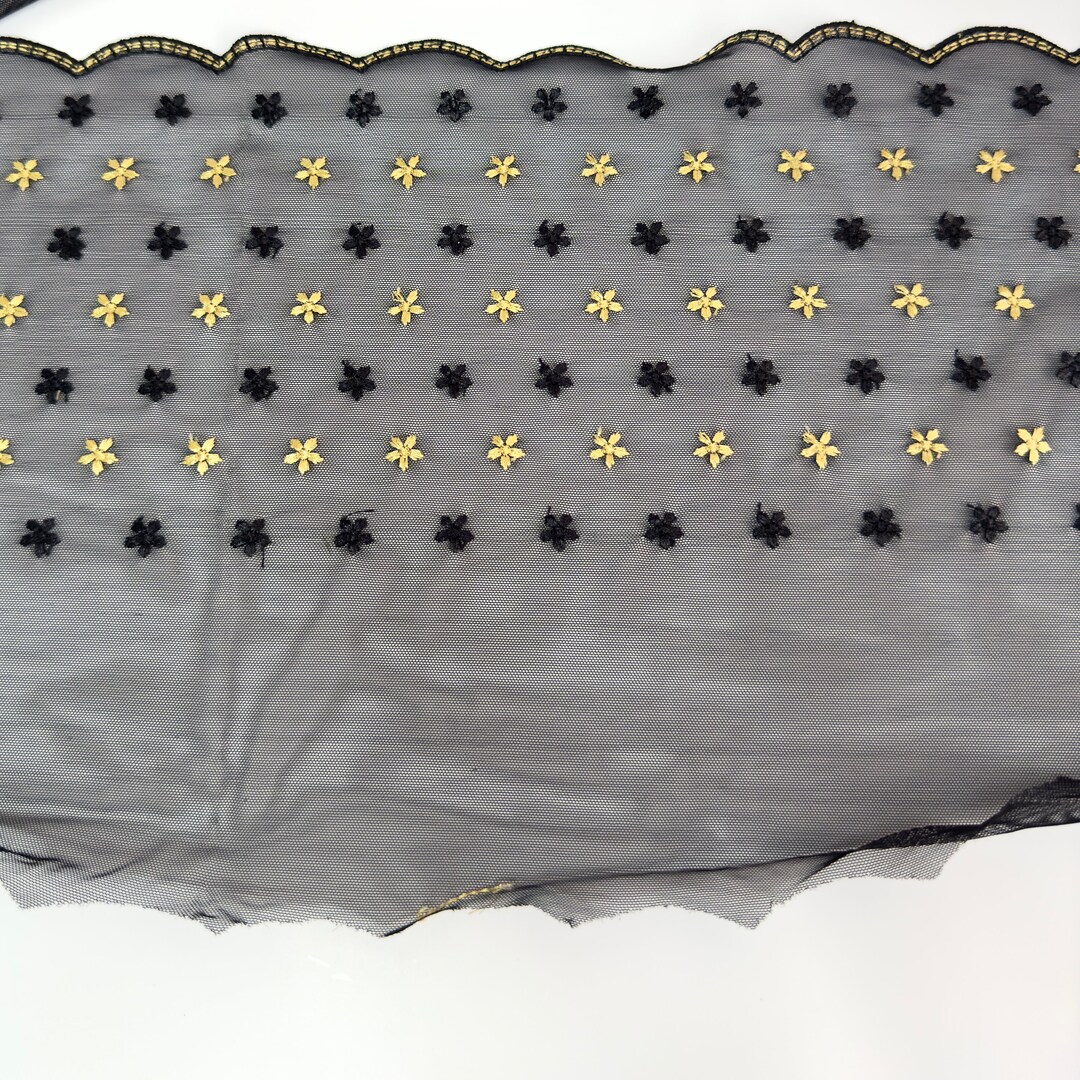 Black and Gold Stars, Stretch Mesh, Bra Mesh - Etsy