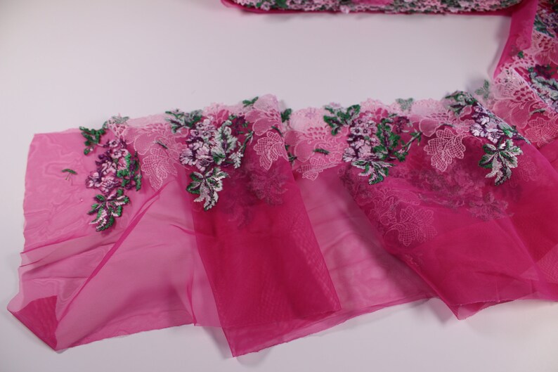 Hot Pink Bra Lace, Fuschia Bra Tulle, Bra Fabric - Etsy