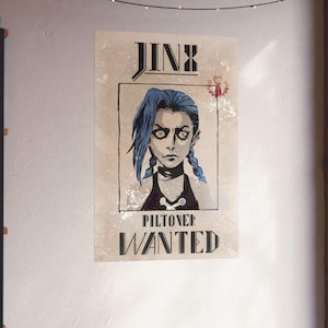 Arcane Jinx Wanted Poster - League of Legends Art Print - Etsy