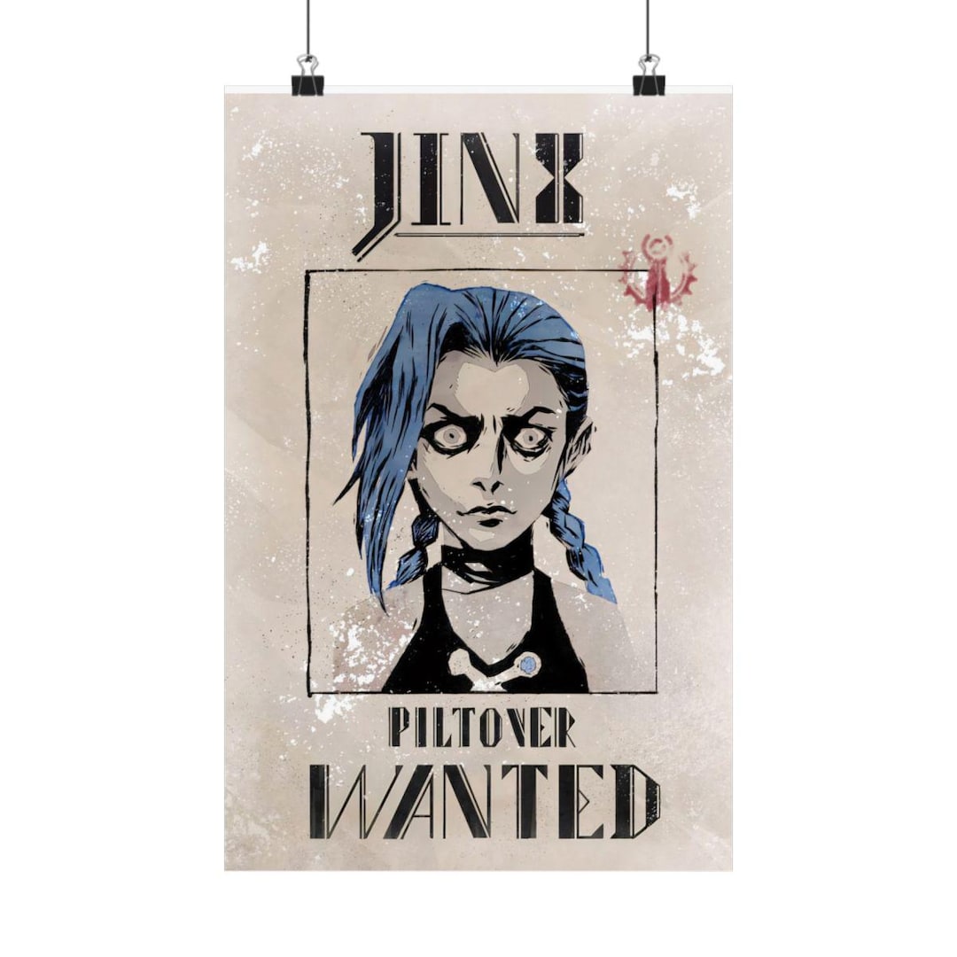 Arcane Jinx Wanted Poster - League of Legends Art Print - Etsy