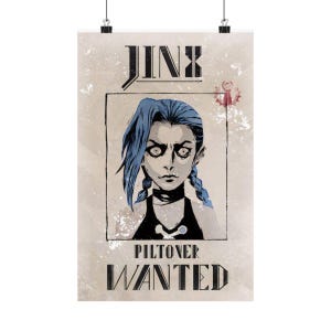 Arcane Jinx Wanted Poster - League of Legends Art Print - Etsy