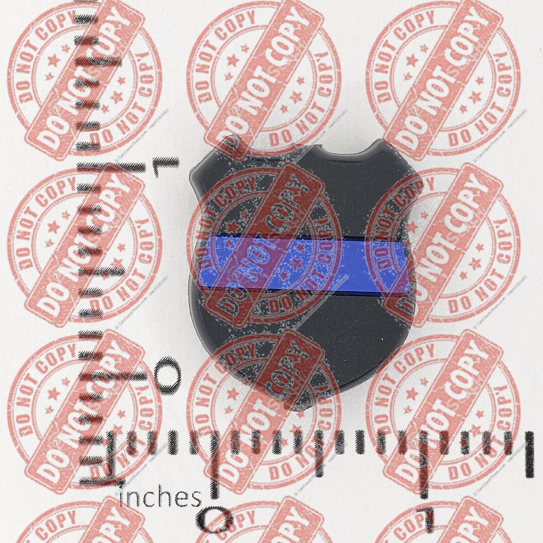 OG Police Solid TBL Badge Silicone Focal Bead for Pens and Other Craft ...