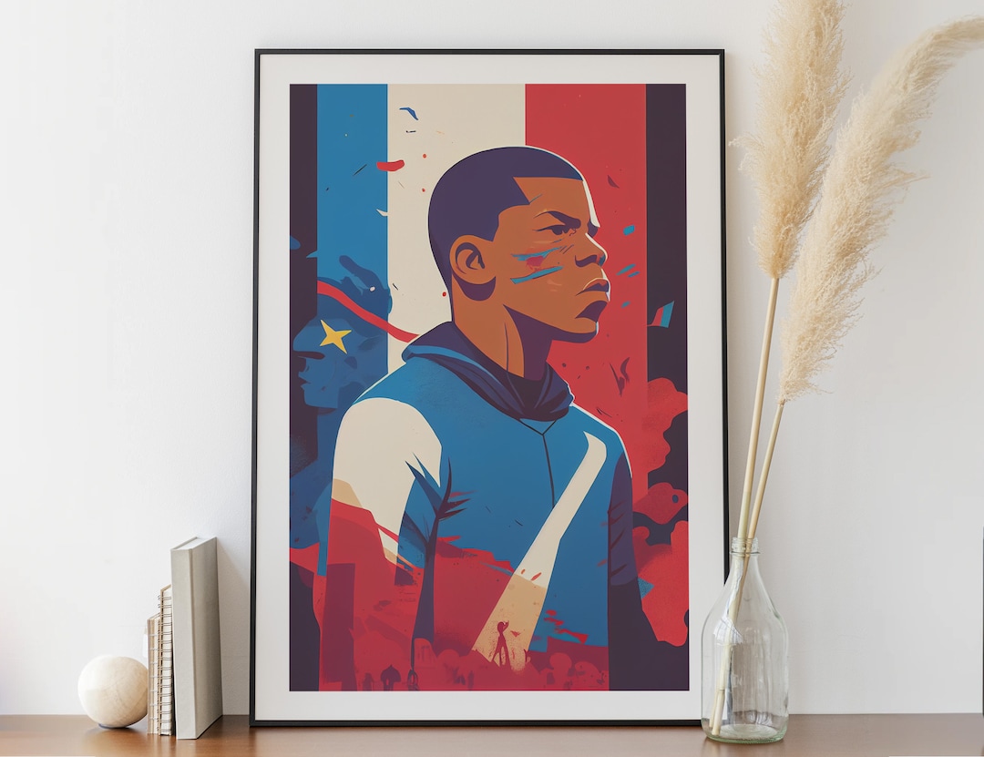 Poster Mbappe Room Decoration World Cup Poster Gift for Boy Minimalist ...