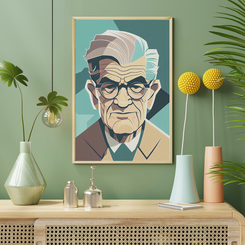 Jacques Lacan Poster Psychologist Office Poster, Therapist Wall Art ...