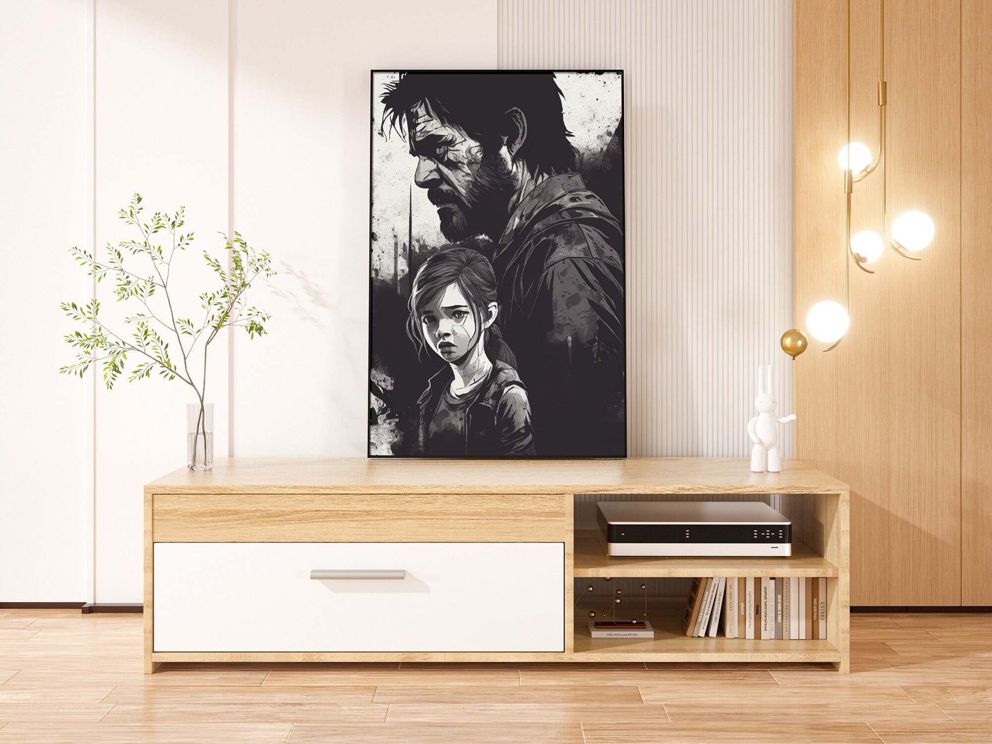 Poster the Last of Us Ellie and Joel Digital Painting TLOU Series Game ...