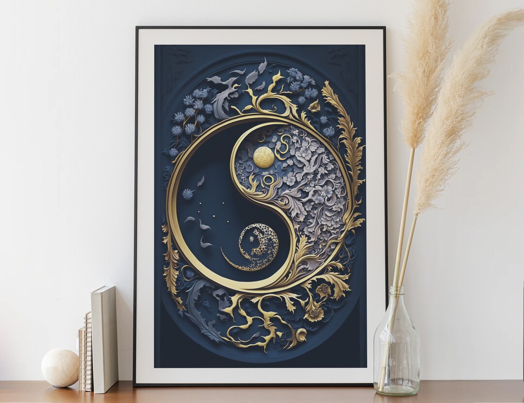 Ying Yang Poster Available in 3 Colors Psychologist Office Poster ...