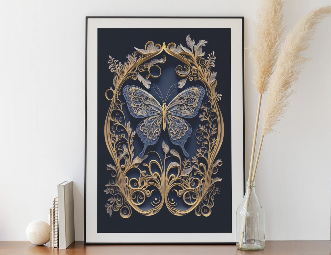 Butterfly Brain Poster - Available in 3 Colors - Psychologist Office ...