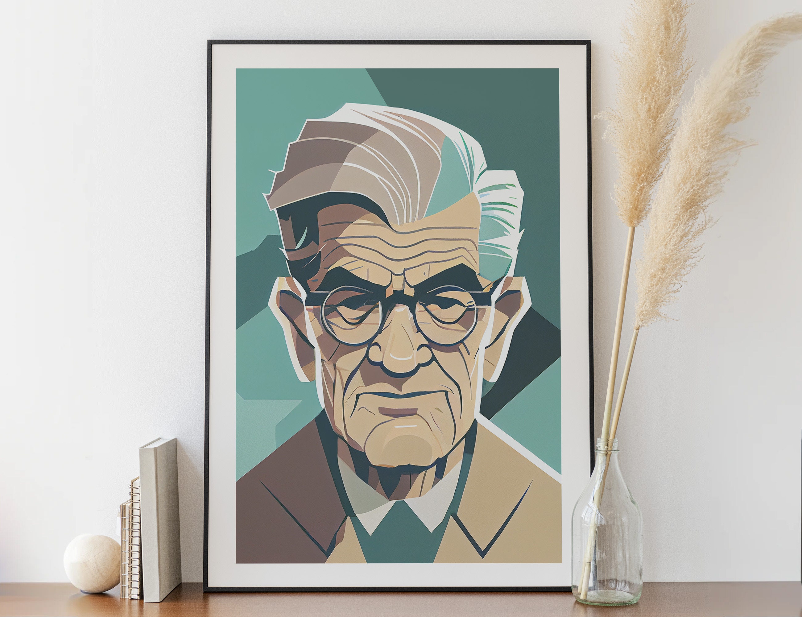 Jacques Lacan Poster Psychologist Office Poster, Therapist Wall Art ...