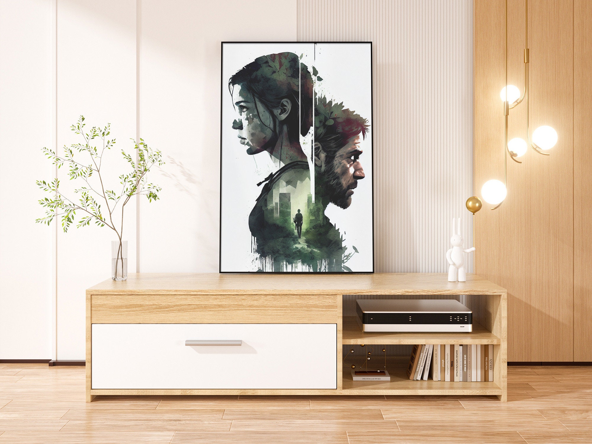 Poster the Last of Us Ellie and Joel Digital Painting TLOU Series Game ...