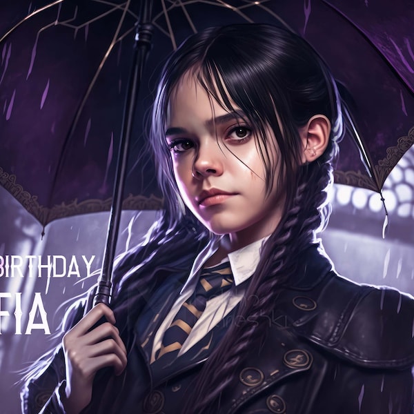 Wednesday Addams Backdrop - Etsy