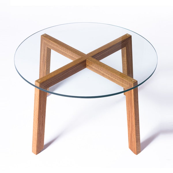 Large Round Coffee Table Wood - Etsy