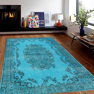 Turkish Rug, Turquoise Blue Rug, Rugs for Bedroom, Bohemian Rug ...