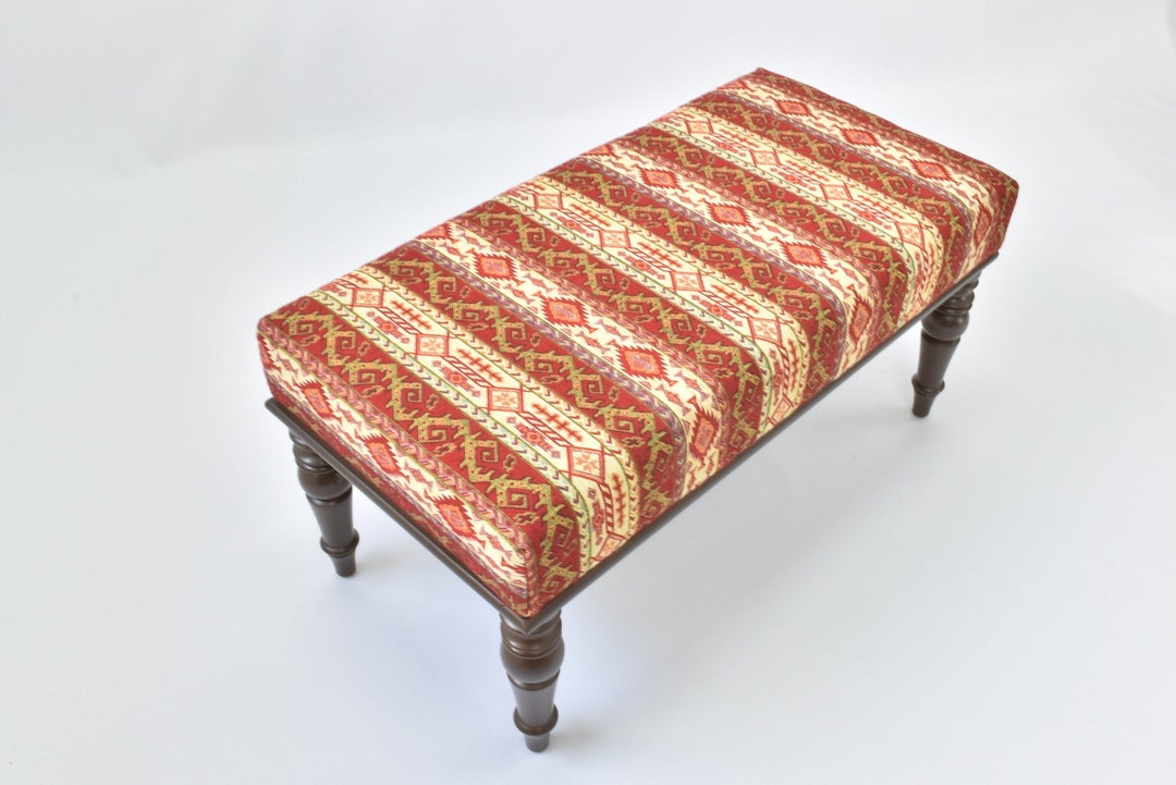 Entryway Seat, Bench, Patio Seat, Rustic Decor, Upholstered Seat ...