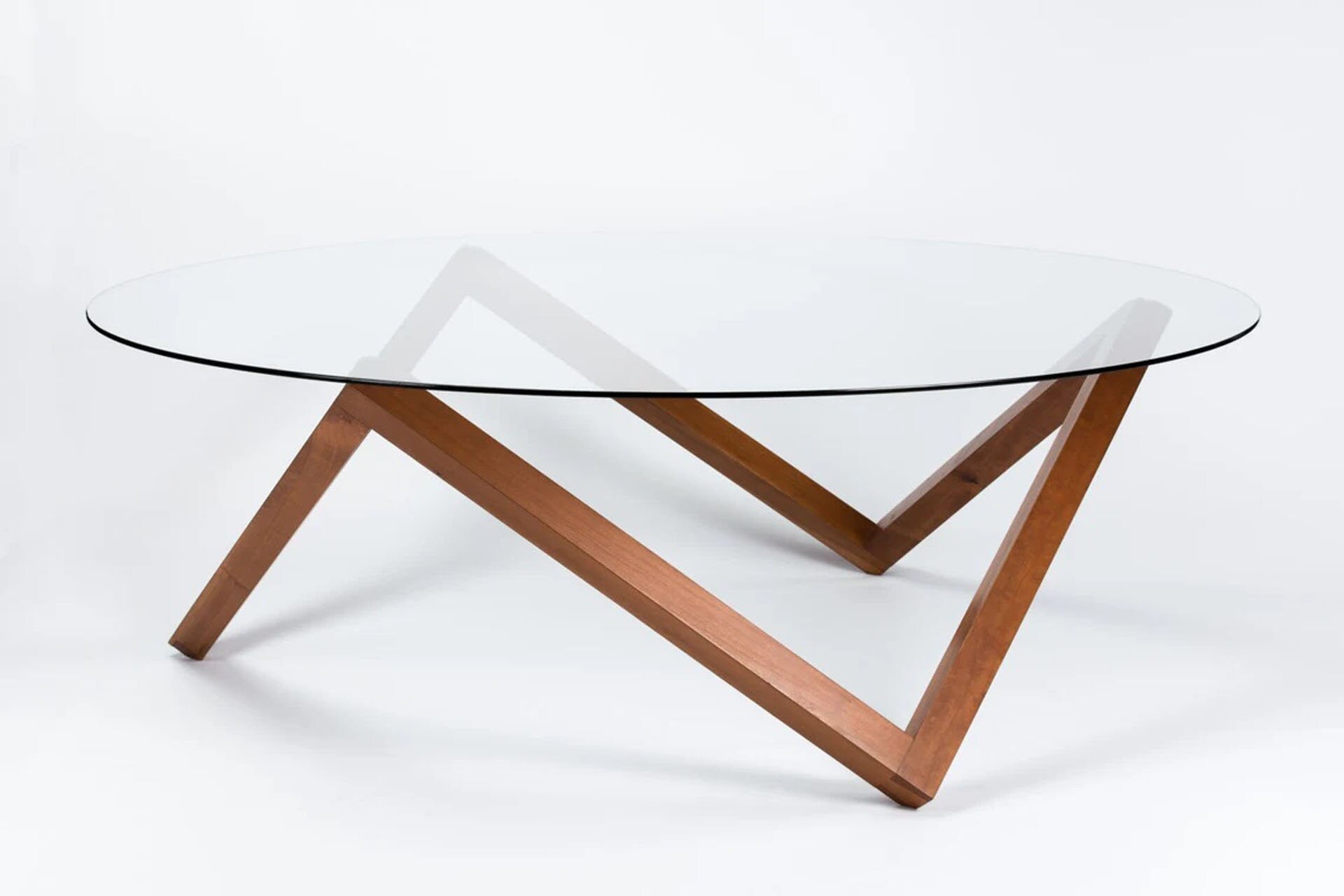 Wood Coffee Table Natural Walnut Coffee Table Unbreakable - Etsy UK