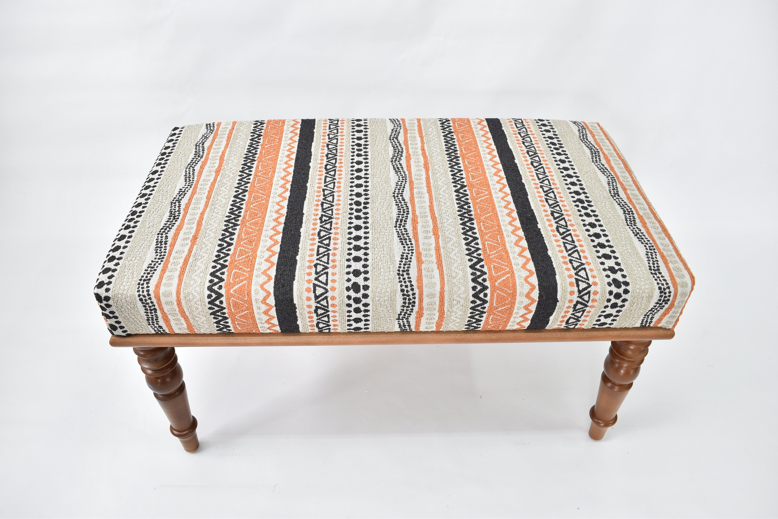 Bench, Pouffe, Bohemian Seat, Special Turkish Ottoman, Genuine Woven ...