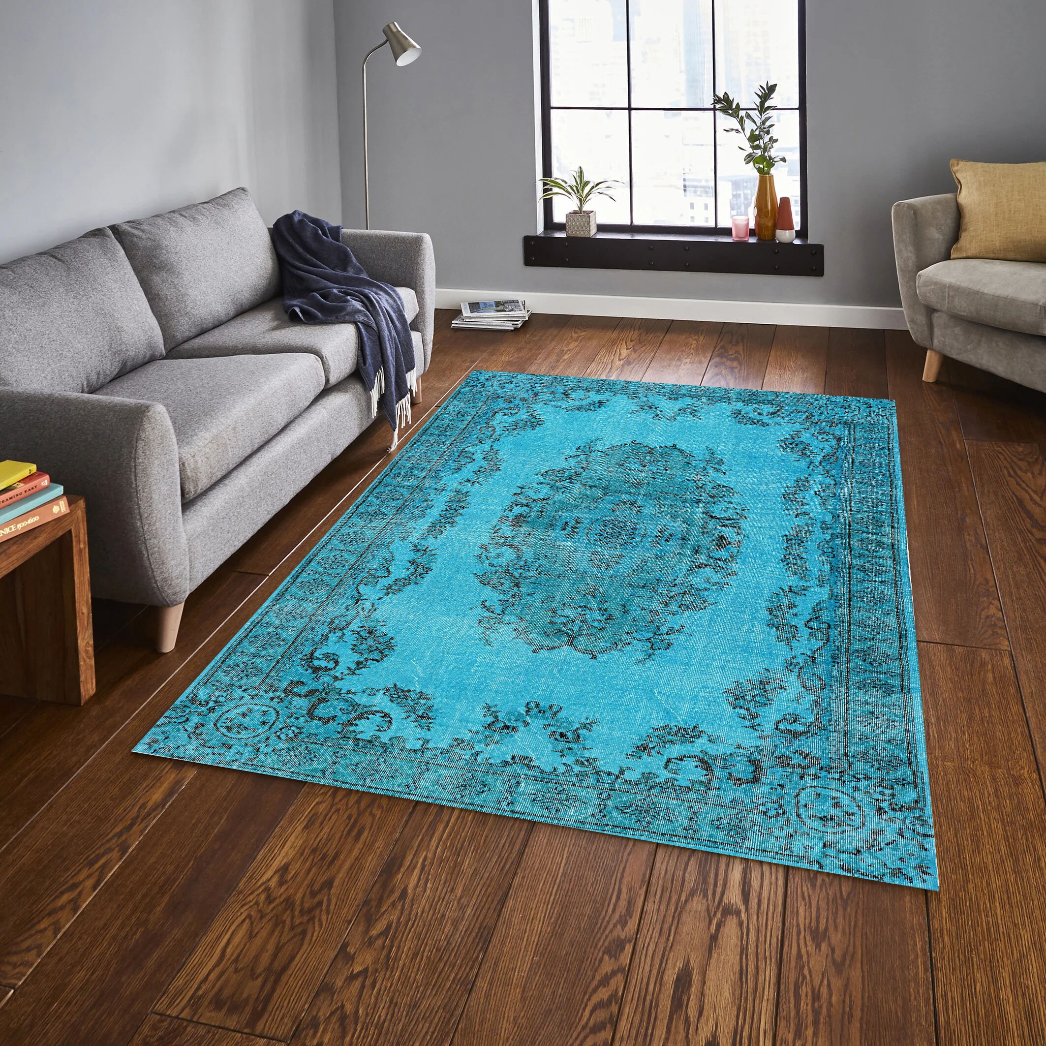 Turkish Rug, Turquoise Blue Rug, Rugs for Bedroom, Bohemian Rug ...