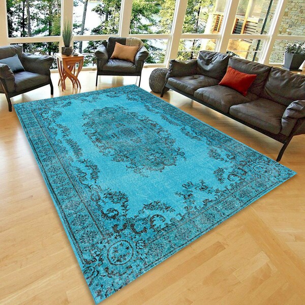 Turquoise Rug - Etsy