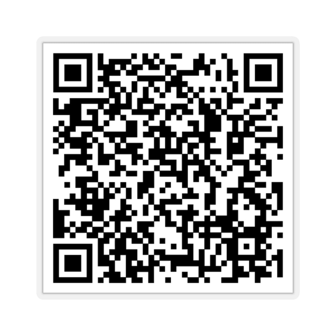 Kiss-cut Stickers, Rickroll Qr Code Sticker, Sticker - Etsy