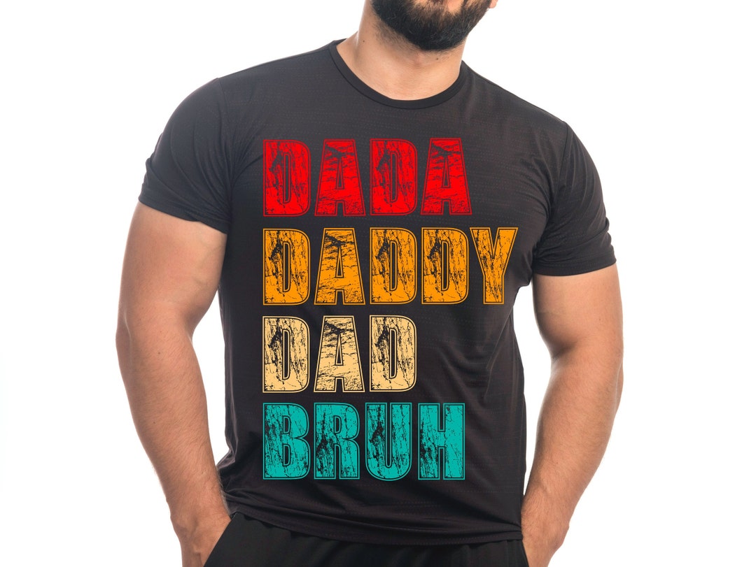 Dada Daddy Dad Bruh Svg, Vintage Dad Bruh Svg, Fathers Day Gift, Father ...