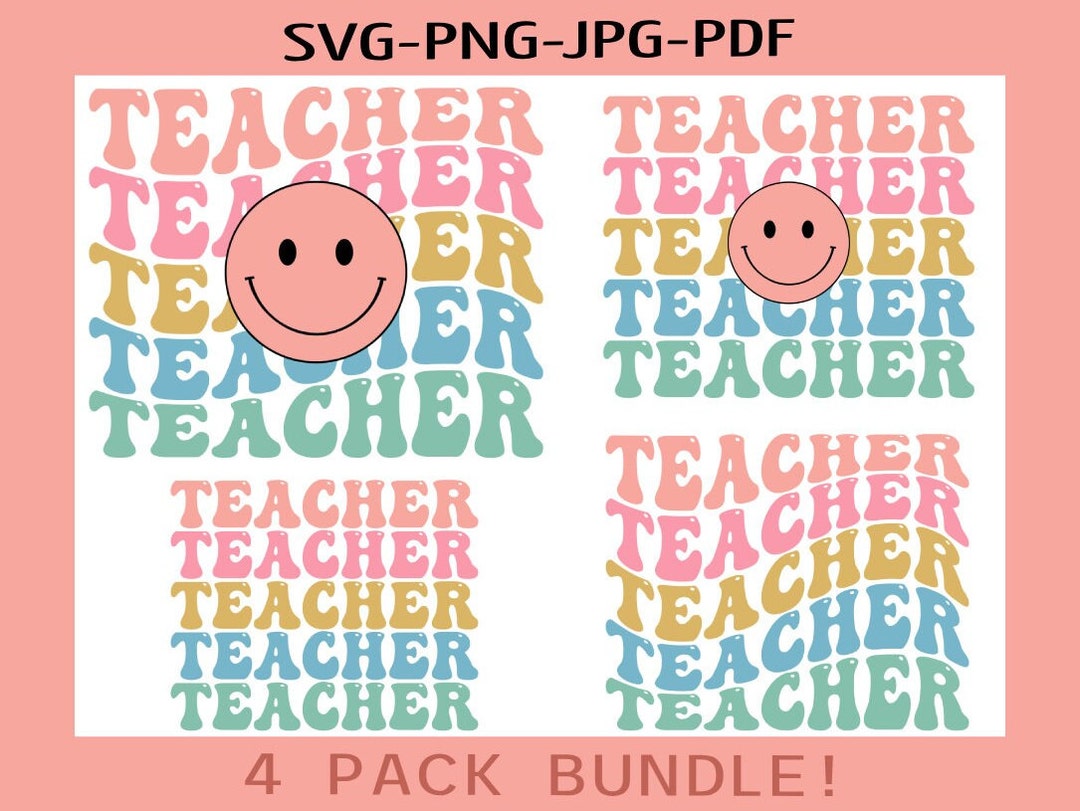 Retro Teacher Svg Bundle Back to School Svg Retro School - Etsy