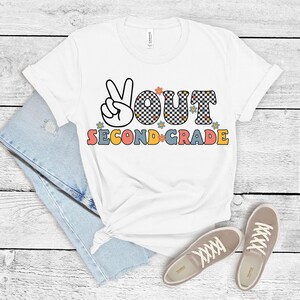 Peace Out Second Grade PNG, Last Day of School, Second Grade Graduation ...