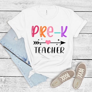 Pre-k Teacher Svg, Pre Kindergarten Design, Back to School Svg Png Pdf ...