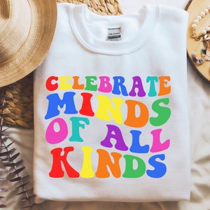 Celebrate Minds of All Kinds SVG PNG JPG Design Files, Autism, Autism ...