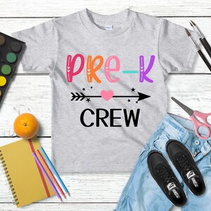 Pre-k Crew Svg, Pre-k Svg, Pre Kindergarten Svg , Back to School Svg ...