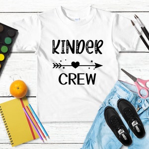 Kinder Crew SVG PNG, Kindergarten Crew Svg, Back to School ...