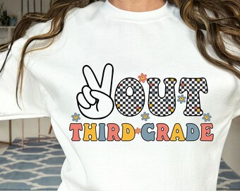 Peace Out Fourth Grade Png, Last Day of School Png, End of School Png ...