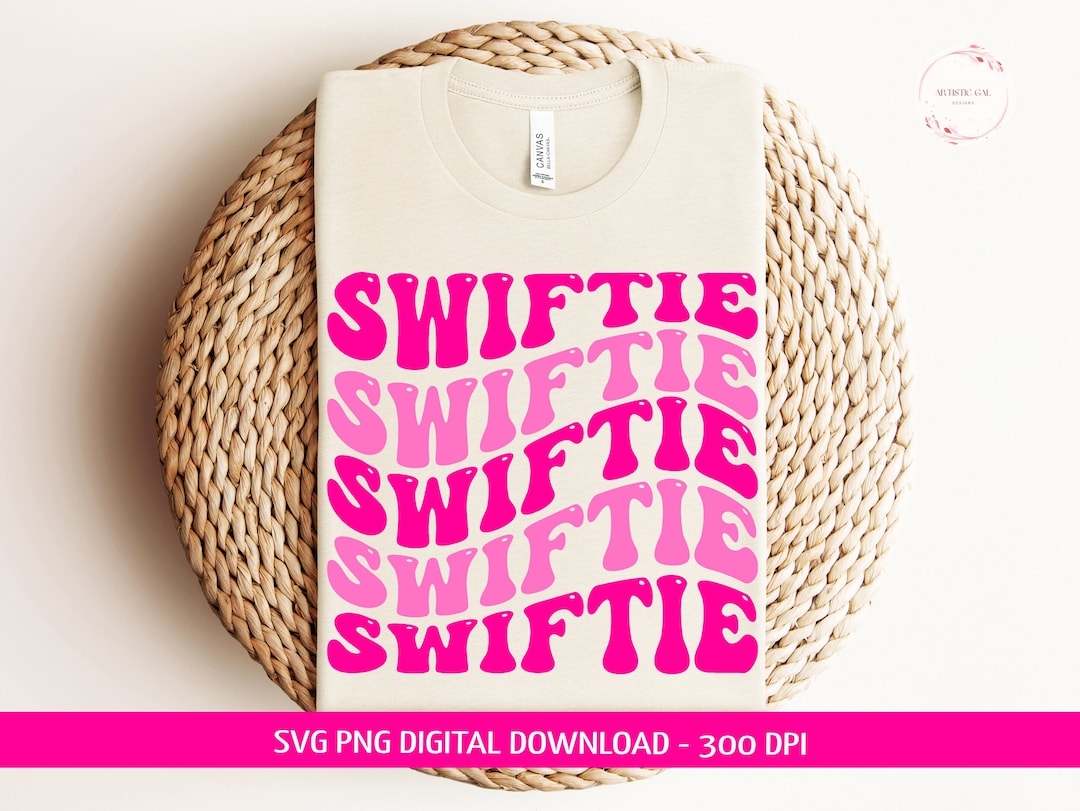 Swiftie SVG PNG, Wavy Letters Retro SVG, in My Swiftie Era Svg, Swiftie ...