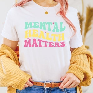 Mental Health Matters Png, Mental Health Awareness Svg, Retro Groovy ...