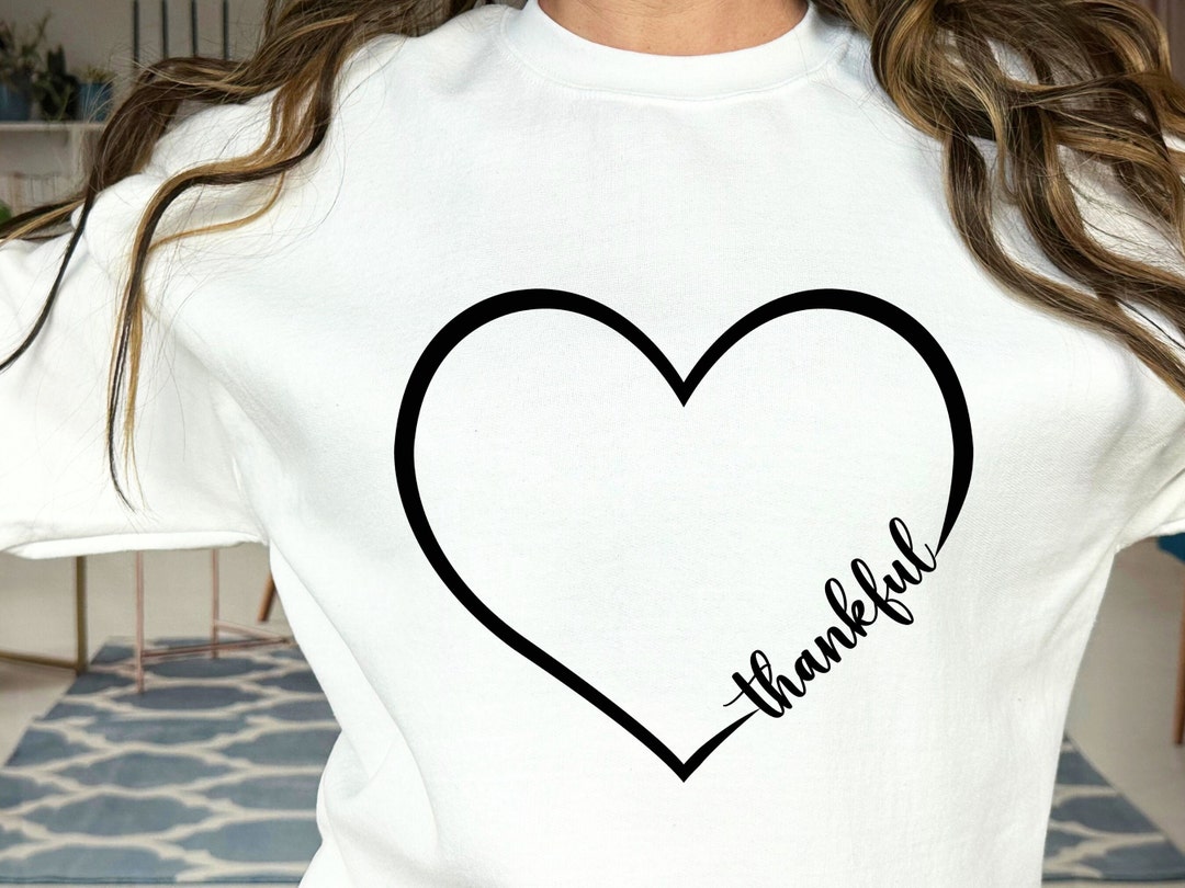 Thankful SVG, Thanksgiving Svg, Heart Svg, Love Svg, Fall SVG, Heart ...