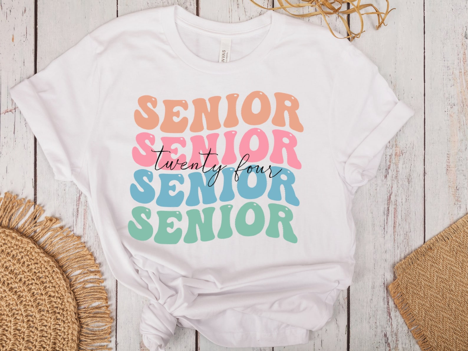 Senior 2024 Svg Png, Class of 2024 SVG, Retro Graduation 2024, Groovy ...