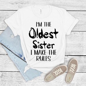 Sister Rules SVG Shirts|sister Family Svg|oldest Youngest Middle Sister ...