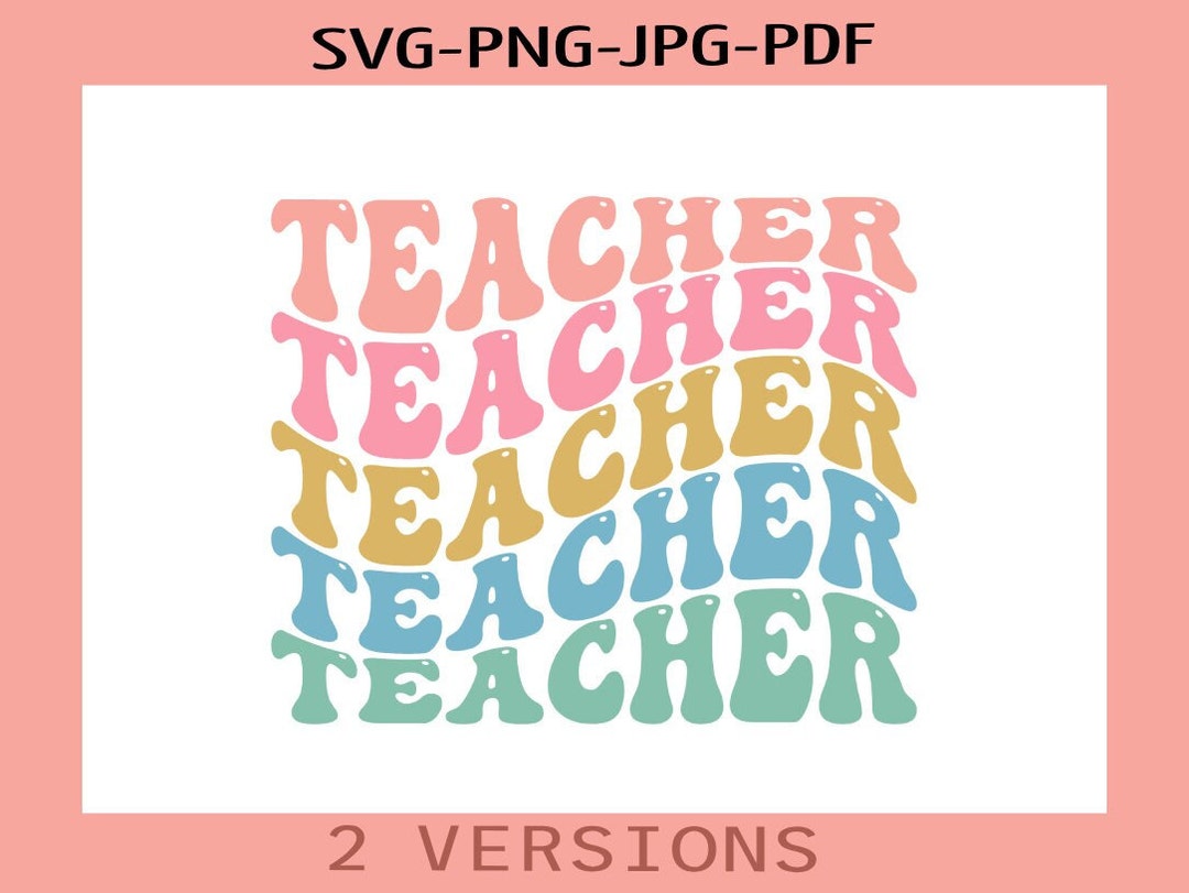 Retro Teacher Svg Bundle | Back to School Svg, Retro School Png, Back ...