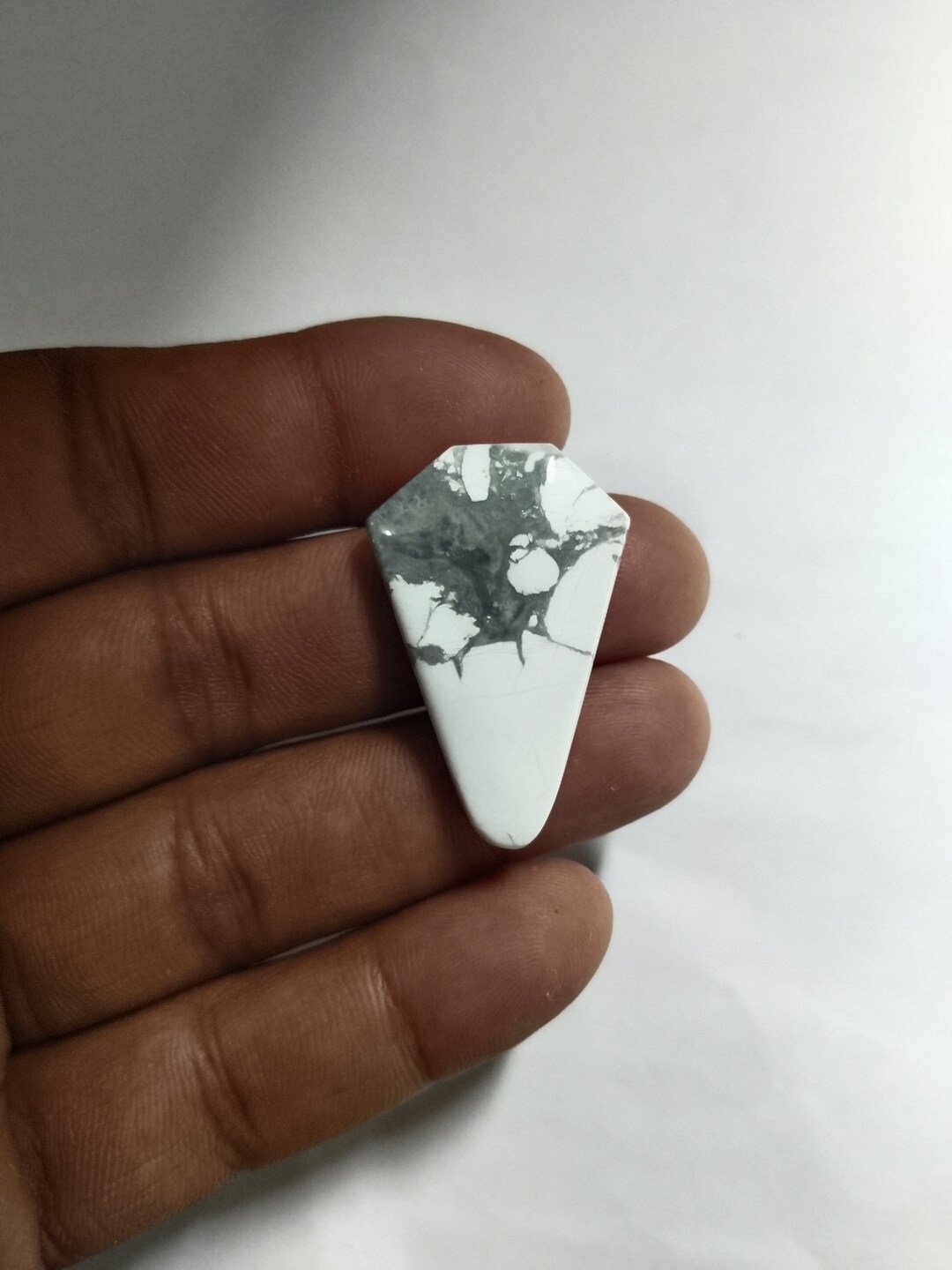 Aaaquality White Howlite Cabochon, Howlite Gemstone , Semi Precious ...