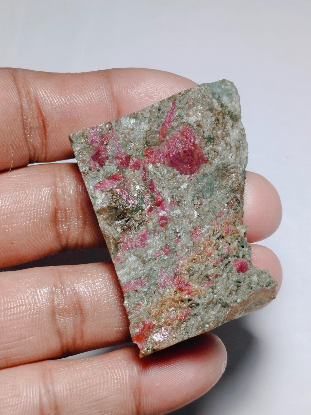 Raw Ruby in Kyanite Stone - Ruby in Kyanite Crystal - Healing Crystals ...