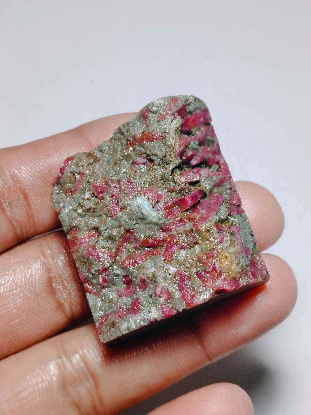Raw Ruby in Kyanite Stone - Ruby in Kyanite Crystal - Healing Crystals ...