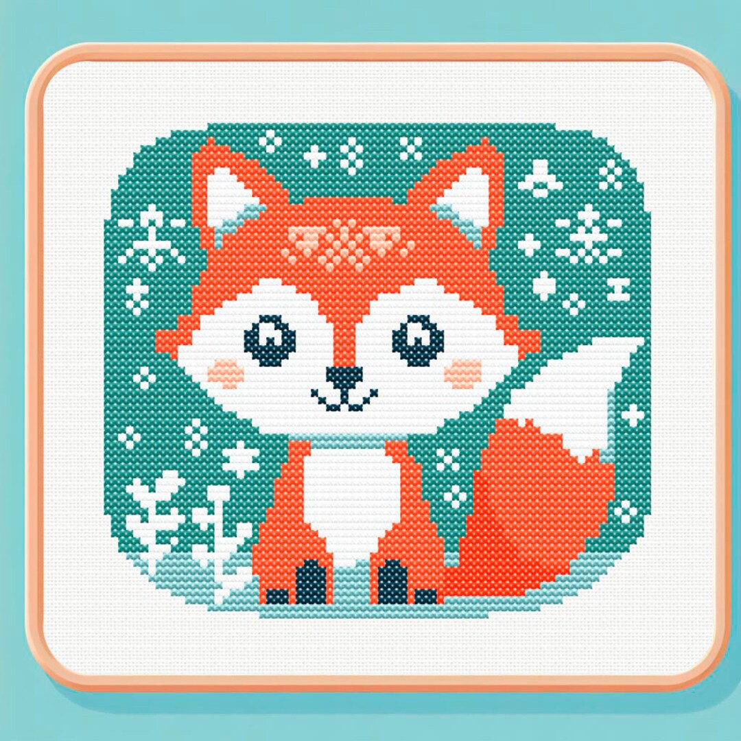 Fox in the Fabled Forest Cross Stitch Pattern: Animal Decor (PDF ...