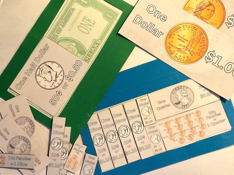 Learning Coins - A Printable Learning Resource to Teach Coin Values in ...