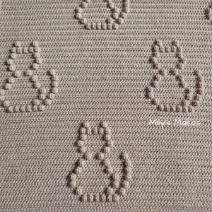DIGITAL PATTERN - the Cat Nap Blanket - Crochet Cat Blanket Pattern ...