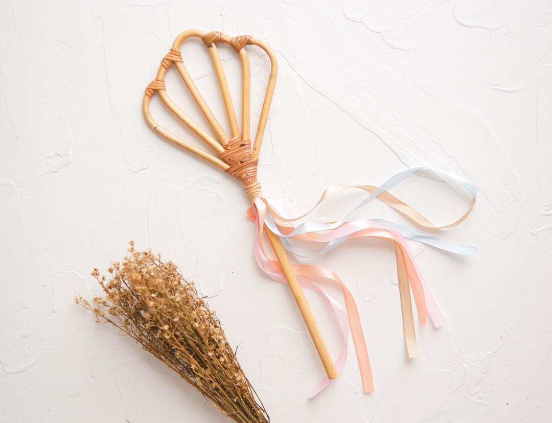 Fairy Magic Wand, Rattan Kids Toys, Mermaid Seashell Wand, Rattan Fairy ...