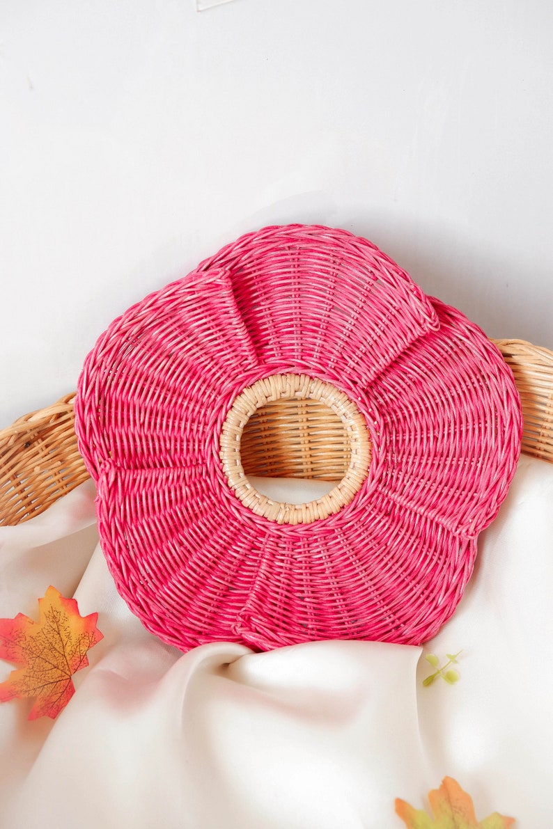 Rattan Flower Wall Decor Daisy Rattan Wall Decor Rattan - Etsy