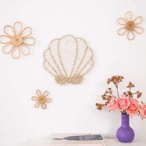 Sea Shell Wall Decor, Boho Ocean Nursery Decor, Coastal Baby Room ...