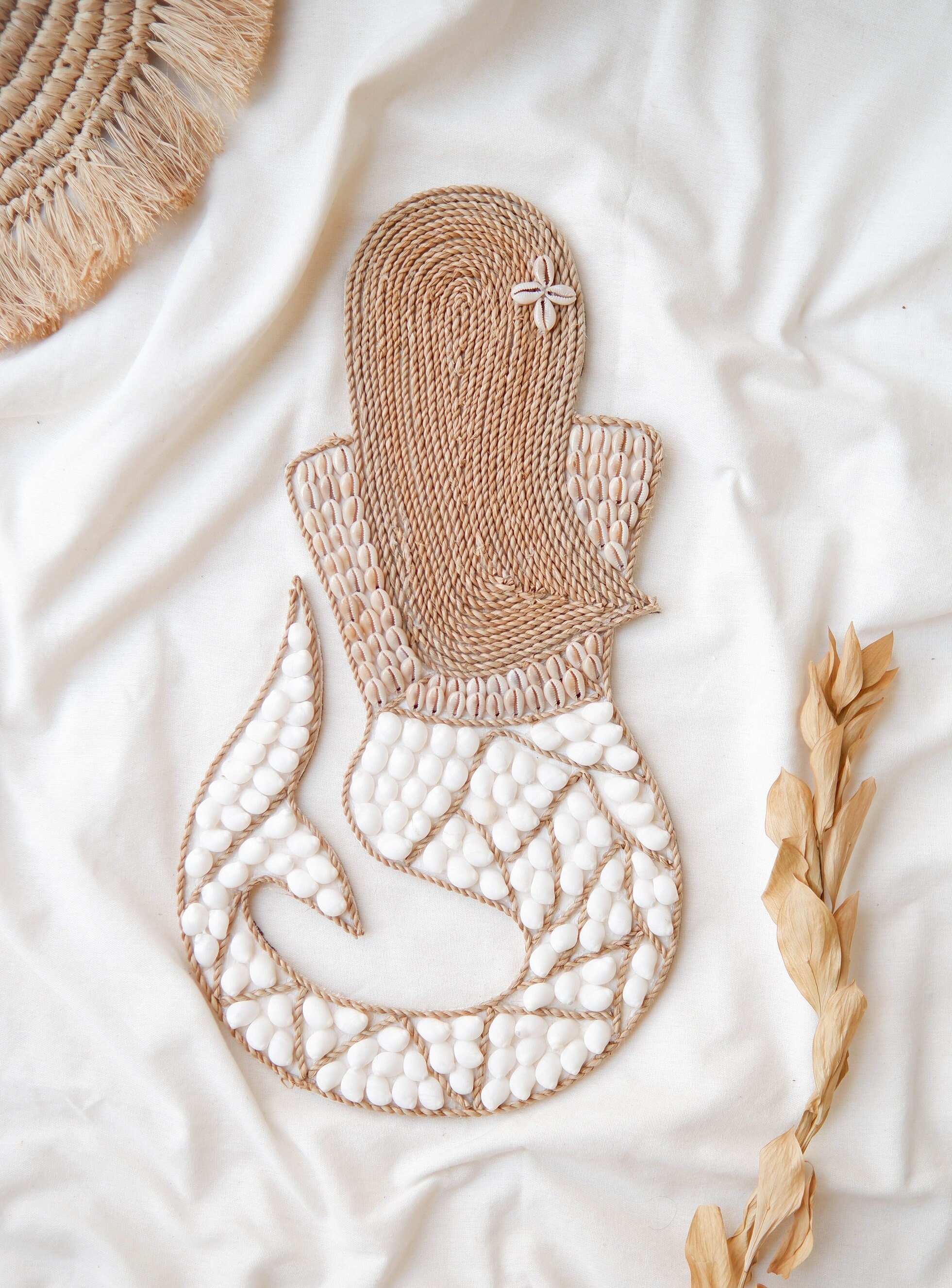 Mermaid Sea Shell Wall Decor, Boho Nursery Wall Decor, Mermaid Decor ...