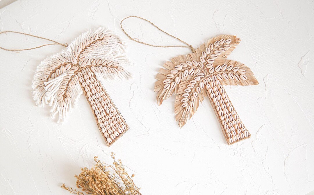 Sea Shell Nursery Decor, Palm Tree Shell Nursery Decor, Boho Nursery ...