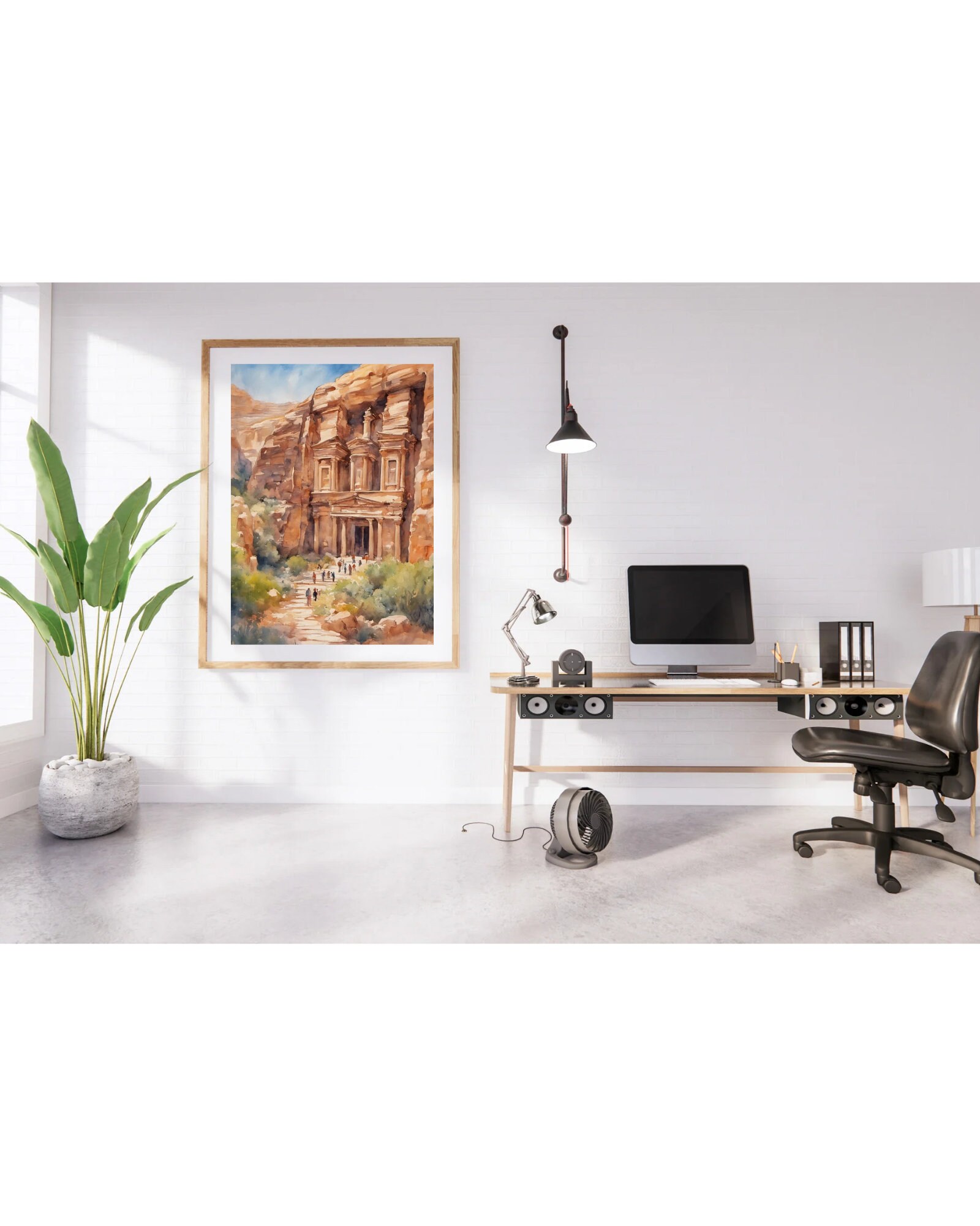 Digital Download of Mural of the Ruined City Petra Wall Art - Etsy