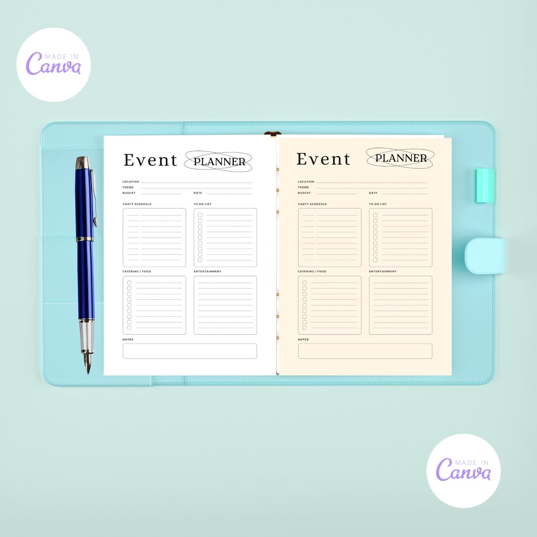 Editable Event Planning Checklist, Event Organizer, Event To-do List ...